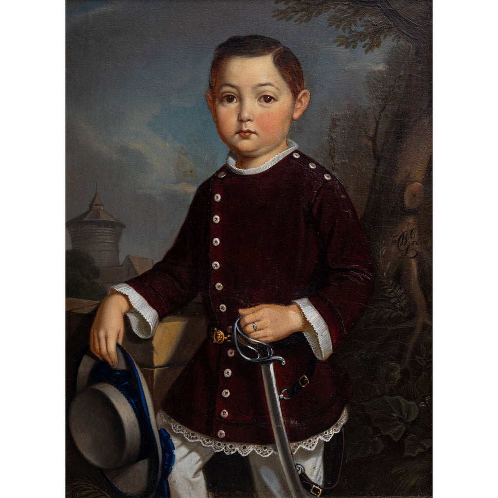 Georg Wilhelm Wanderer (1804-1863), Portrait of a boy, Nuremberg 1836 ...