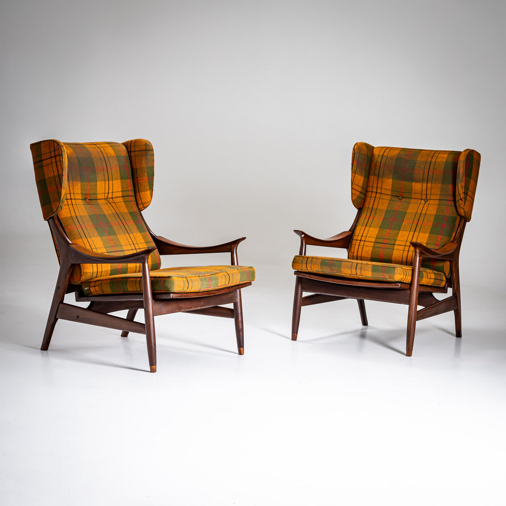 Pair of Lounge Chairs by Peter Hvidt & Orla Mølgaard-Nielsen, Denmark ...